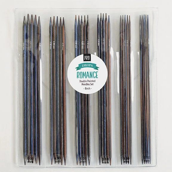 DROPS Pro ROMANCE Strumpstickor Set - Köp billigt här